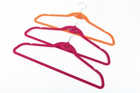 Stylish No Slip Velvet Suit Hangers , Casual Clothes / Motorcycle Jacket Hanger