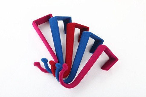Contemporary Velvet Hooks Velvet Flocked Hangers For Handbags / Clothing