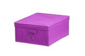 Pretty Purple T-shirt / trousers / Sweater Organizer Clothes Storage Boxes For Wardrobes