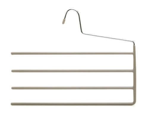33cm 5mm Diameter Four Layers Space Saver Hangers Vinyl Coating For Pants / Trousers