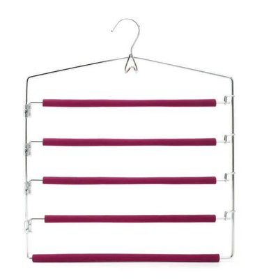 37cm Five Layers Eva Coating Metal Trouser Hangers Plant Custom Clothing Hangers