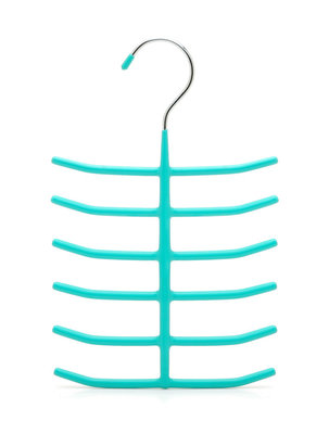 Favourable PVC Coating Metal Neck Tie Hanger , Multiple Mens Tie Hanger