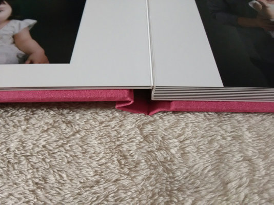 Cool White 12x16 Professional Flush Mount Wedding Albums With Cut - Off