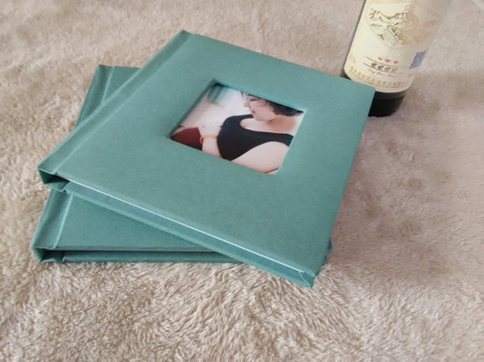 Álbum cubierto de tela azul del niño del soporte rasante/de foto de los perros con las páginas internas impermeables