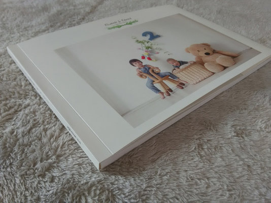 Álbumes de foto registrables personales de familia del embarazo ilustraciones únicas 12 x 8