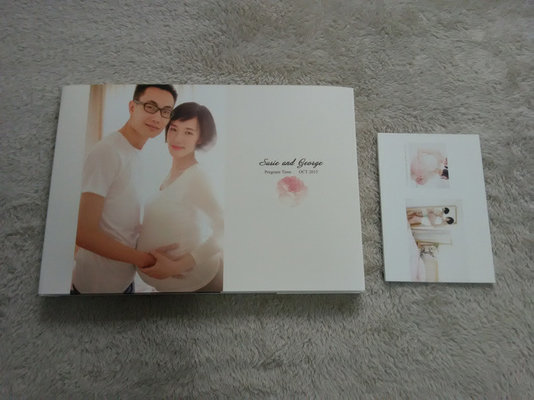 Professional Landscape 8x12 Photo Album Flush Mount with Cards