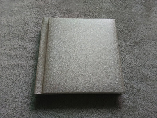 Customized Golden Leather Photo Albums , 12x8 Creative Digital Photo Books