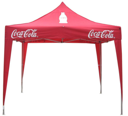 Tente se pliante instantanée de belvédère de coca-cola rouge avec la tente oblique de partie de jambe/auvent