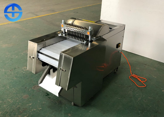 High Working Speed Frozen Meat Cutting Machine / Chicken Strip Chopping Machine