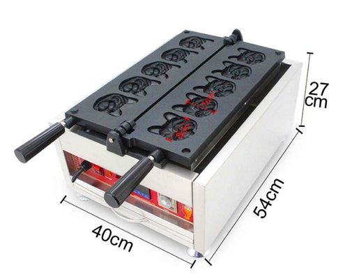 Dog Head Shape Waffle Maker Machine Digital Bulldog Head Shape Taiyaki Machine
