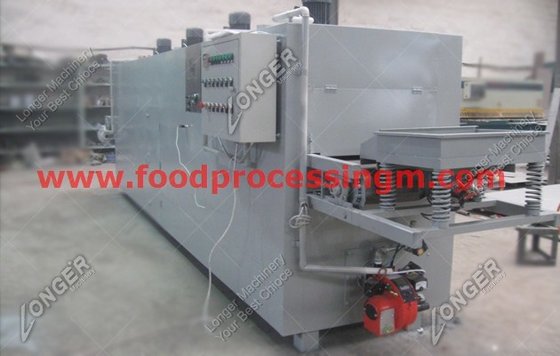 Continuous  Almond roasting machine for food industrial