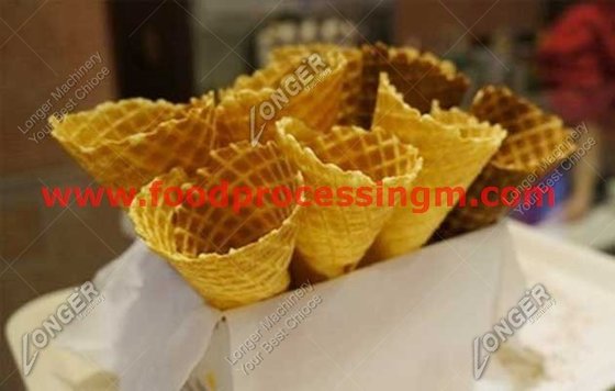 professional sugar cone making machine manufacturer with gas heating way low consumption