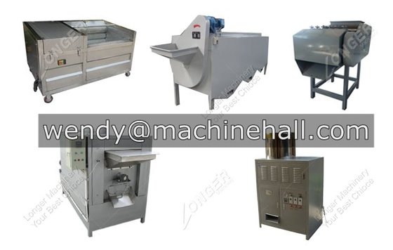 automatic cashew nuts processing machine plant with shelling machine,roasting machine,peeling machine with high quality