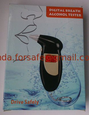 wine alcohol tester, digital breathalyzer with keychain and mouthpiece FS6680