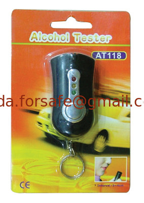 Car accessory Breath Alcohol tester Breathalyzer LED with keychain FS110