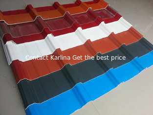 China Cartón corrugado de techo de PVC  permanent roofing better then concrete tile supplier