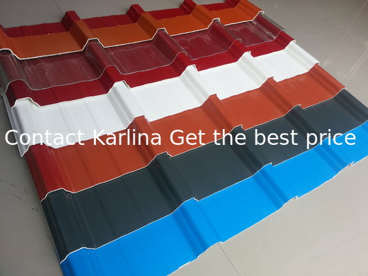 Cartón corrugado de techo de PVC  permanent roofing better then concrete tile supplier