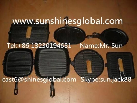 Cast Iron Frying Pan/Cast Iron Skillet &Grill Pan/Cast Iron Camp Oven