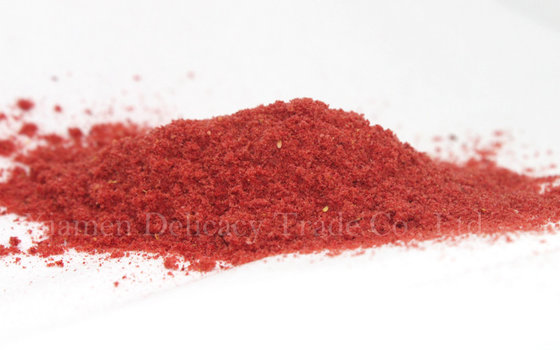 Red Strawberries Freeze Dried Fruit Powder 60 Mesh Freeze Drying Process Powder