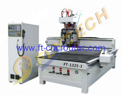 Hot sale 3 pneumatic cylinder woodworking Machine with three head air coolen spindle