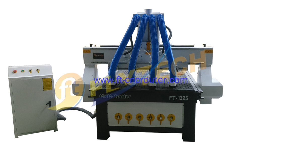 1325-4 Multihead woodworking cnc router 3D engraving machine with four spindle sell to USA