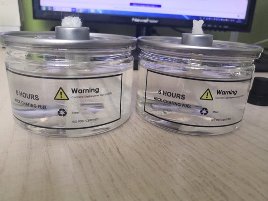 4 HOUR Clear Can Wick Chafing Fuel ,FOR FOOD HEATING