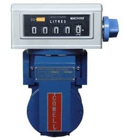 Steel / Aluminium Positive Displacement Water Meter With Mechanical Register