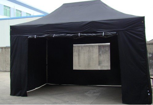 Durable Polyester Folding Canopy Tent , Cover Food Quik Shade Instant Canopy