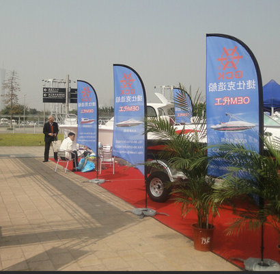 Outdoor Decorative Flags And Banners Stand Polyester Business Banners And Signs