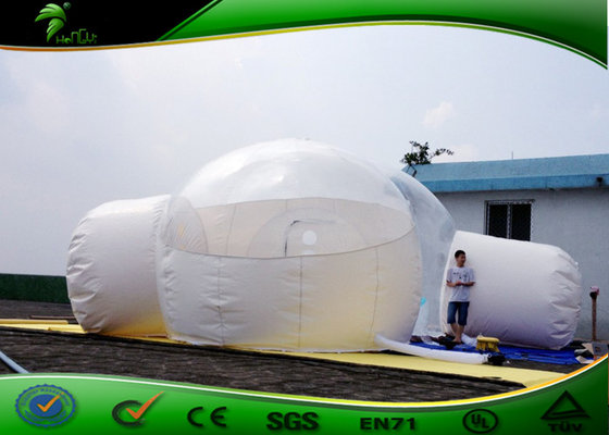 Commercial Inflatable Clear Camping Bubble Tent 1.0mm  Thickness Plato PVC Vinyl