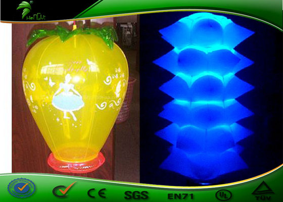 PVC Inflatable Lighting Decoration 2mH Fruit Shape Inflatable LED Balloon