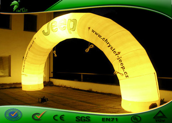 Waterproof Decorative Advertising Inflatable Arches With LED Light 6mL