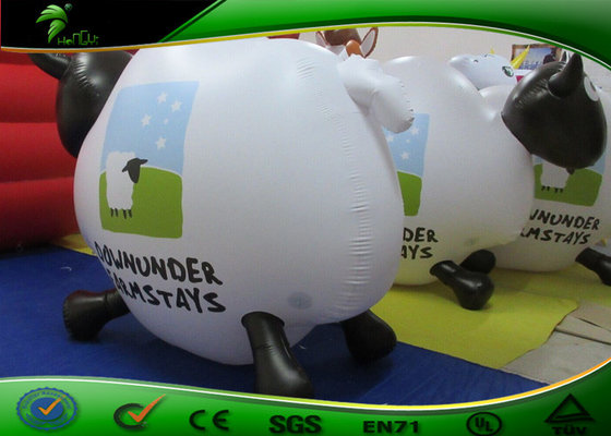 Advertising Exhibition Sheep Shaped Inflatable Farm Mascots With Logo Printing