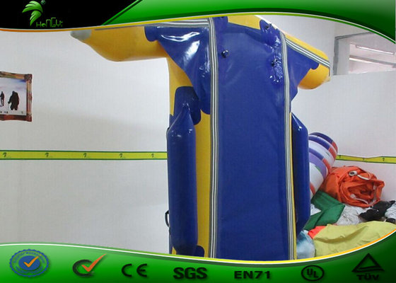 PVC 1.0mm Inflatable Water Toys , Inflatable Flying Fish Banana Boat For Sports