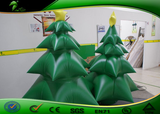 Outdoor Inflatable Holiday Decorations 1.8mH Green Inflatable Christmas Tree