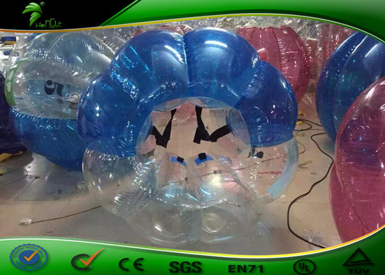 Red / Blue PVC 0.6mm Inflatable Human Ball , Inflatable Bumper Ball Soccer