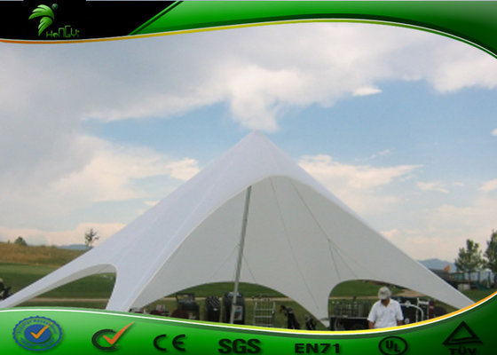 Durable Garden Sing Pole Logo Printed Star Shade Tent for Exhibition