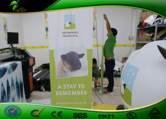 Waterproof Roll Up Display Banners / Outside PP Scrolling Banner Stand