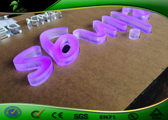 Acrylic Led Light Sign Board / Acrylic Sign Display For Outdoor Channel