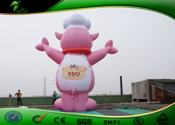 Eco - Friendly Large Advertising Inflatable Pig Balloon For Exhibition