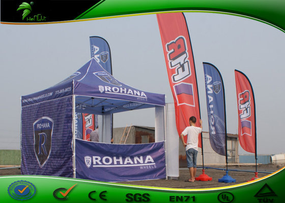 Advertising Oxford Cloth Folding 4x4 Canopy Tent / Sun Shade Tent With Sides