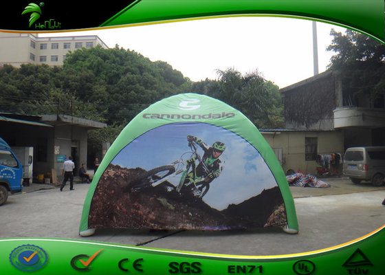 Commercial Waterproof Inflatable Dome Tent / Digital Printing Inflatable Family Tent