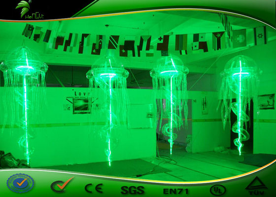 Beautiful Transparent Inflatable Jellyfish Lighting Decoration Double Stitching
