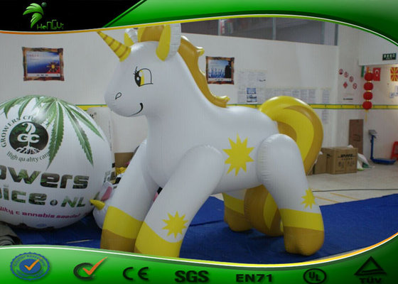 Giant Inflatable Cartoon Characters 2m Height Colorful PVC Inflatable Unicorn Toy