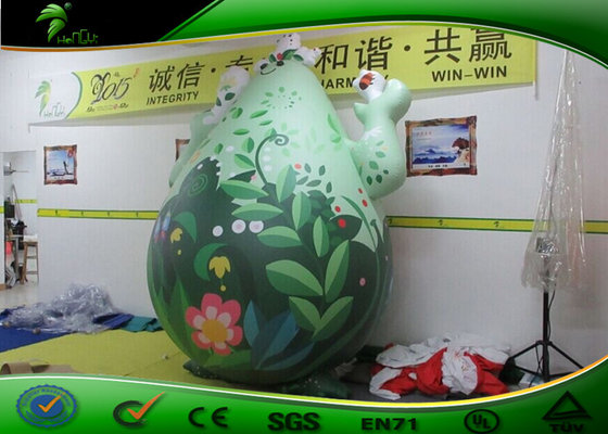 Green Inflatable Cartoon Characters Model 0.25mm PVC For Commercial Advertising