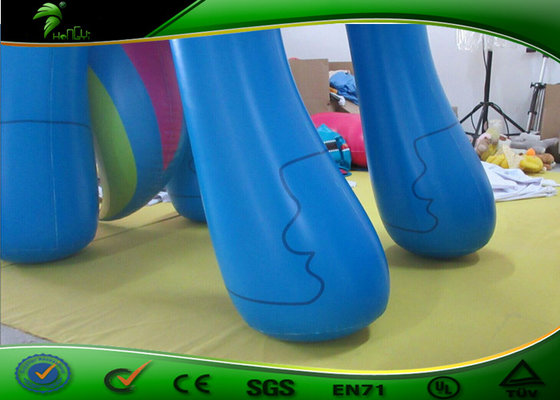 Blue Inflatable Cartoon Characters 2m Rainbow Dash With Handle