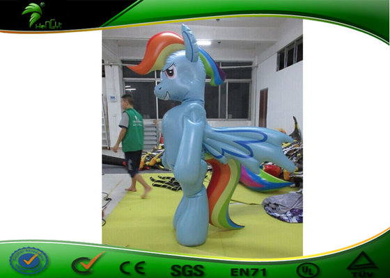 Animals Inflatable Rainbow Pony Costume Fashionable Oxford Cloth EN71