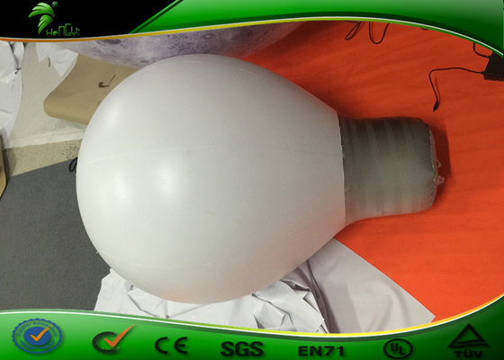 1M Tall White Waterproof Inflatable Light Bulb With 40W Led Light Inside