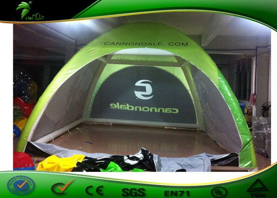 Green Printing Inflatable Exhibition Tent Fireproof Strong European Style
