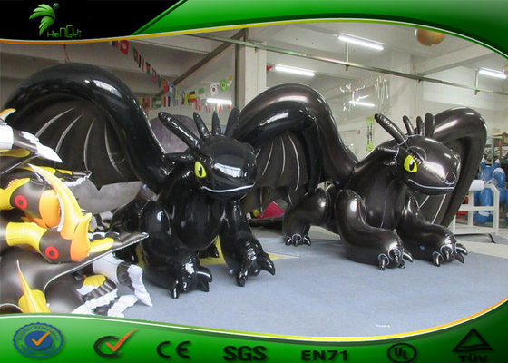 Black Inflatable Cartoon Characters Inflatable Toothless Dragon